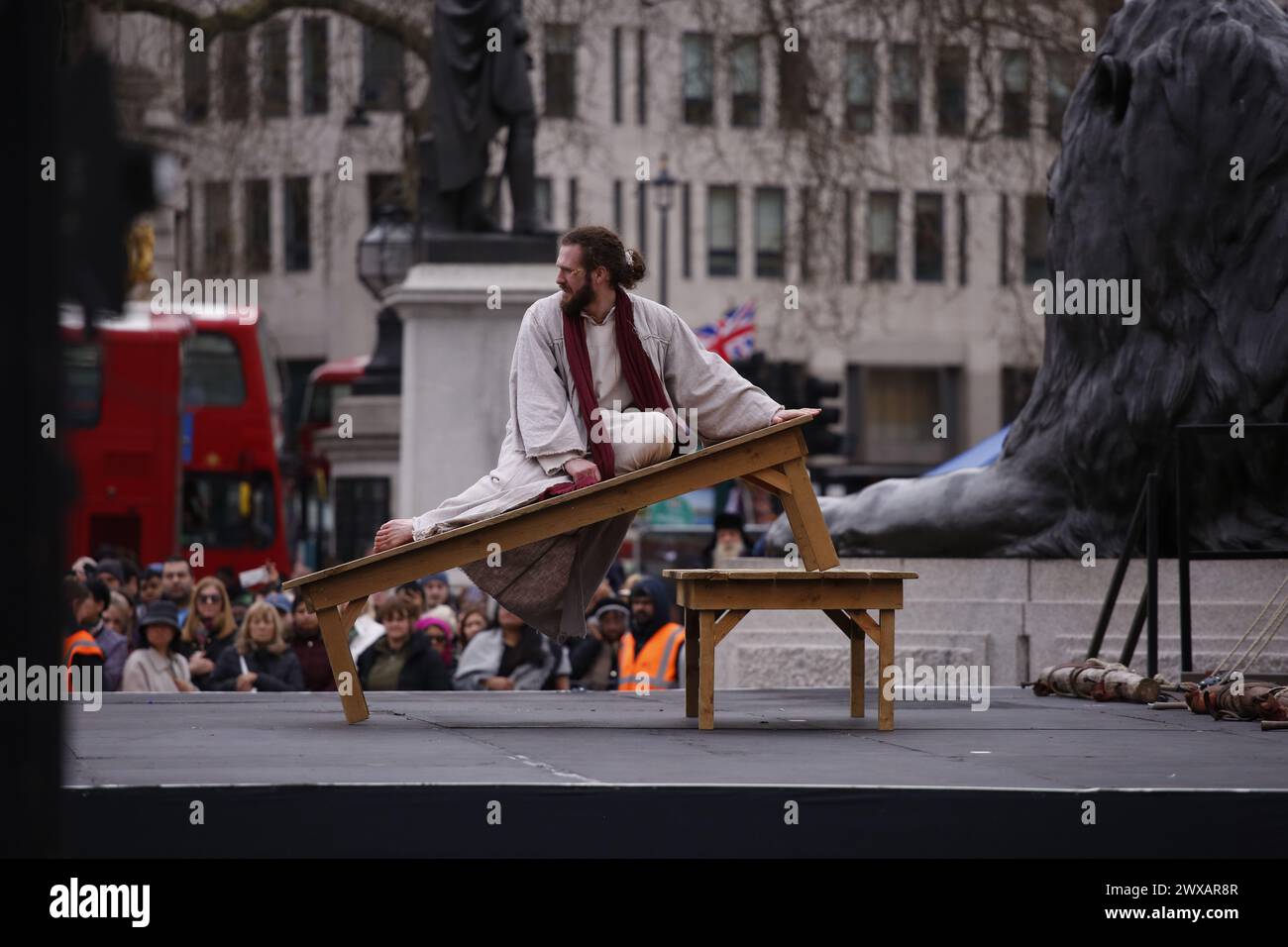 The passion of Jesus, a theatrical event portraying the last days of ...