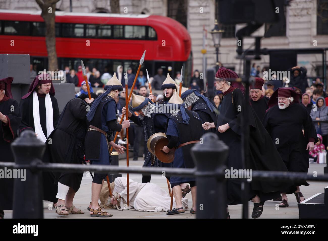 The passion of Jesus, a theatrical event portraying the last days of ...