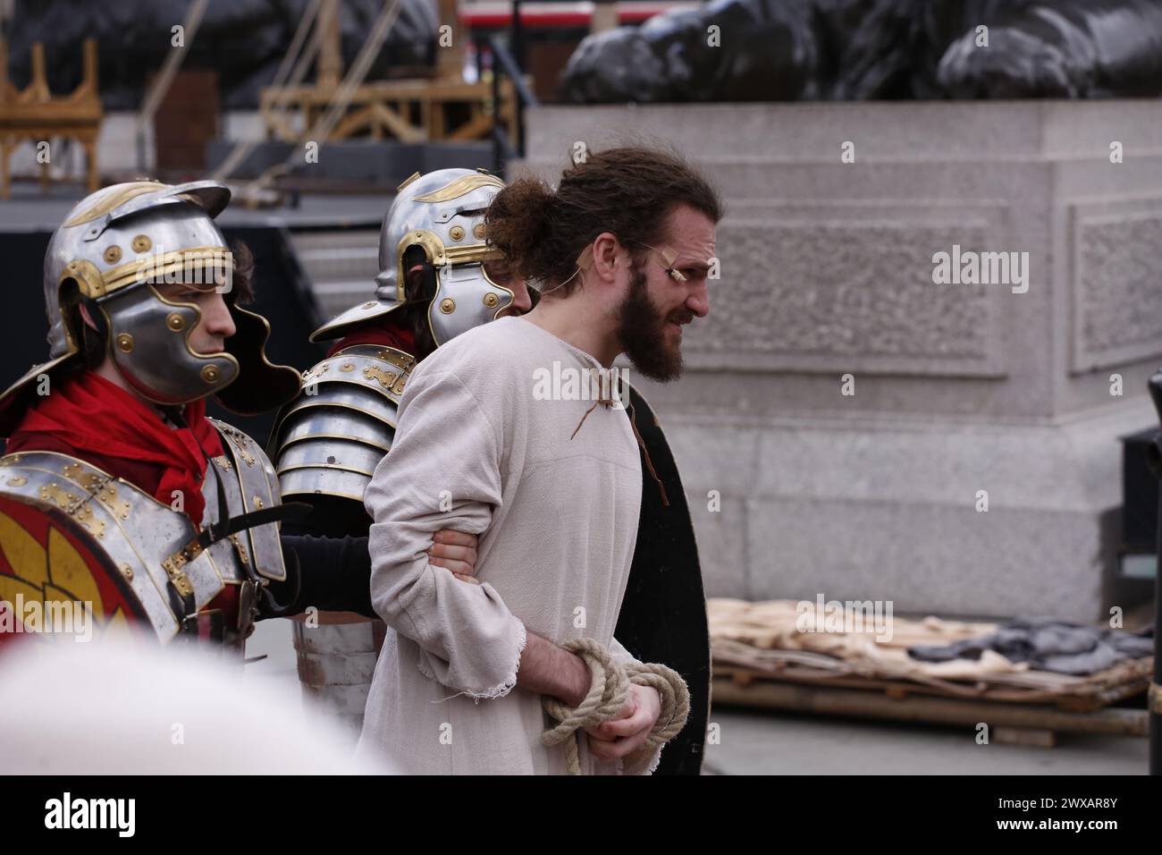 The passion of Jesus, a theatrical event portraying the last days of ...