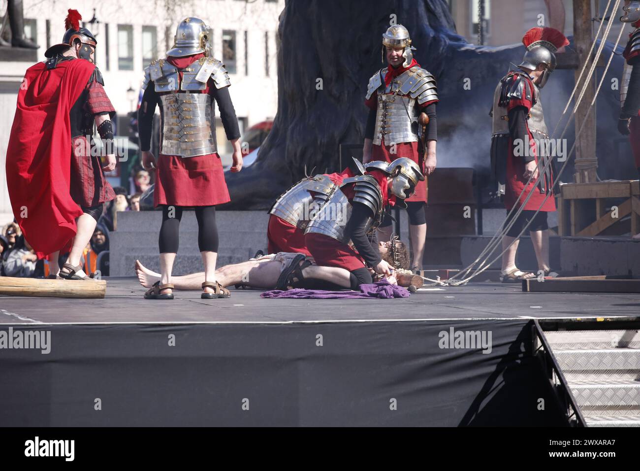 The passion of Jesus, a theatrical event portraying the last days of ...