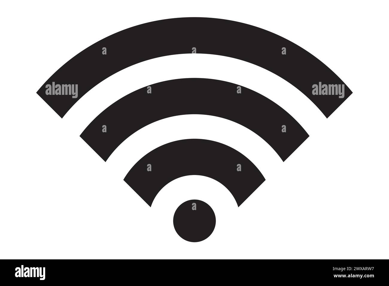 Wi-Fi sign icon. Network signal symbol. Vector illustration Stock ...