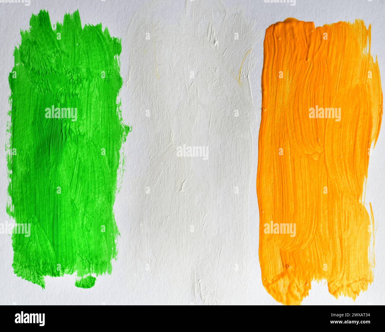 Three lines drawn vertically in watercolor on a white background ...