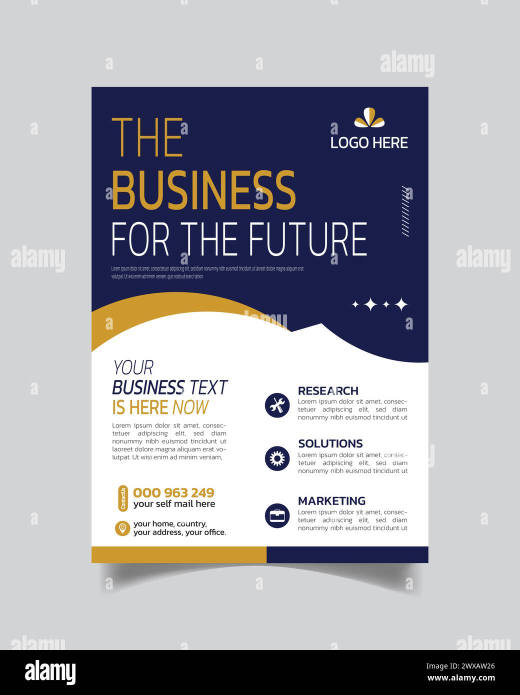 Styling business flyer Stock Vector Images - Alamy