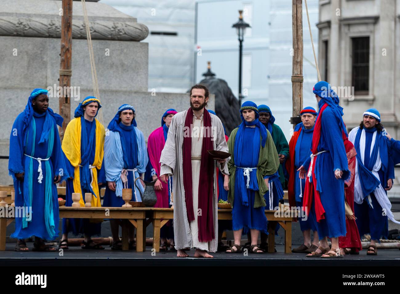 Jesus arrested before his crucifixion hi-res stock photography and ...