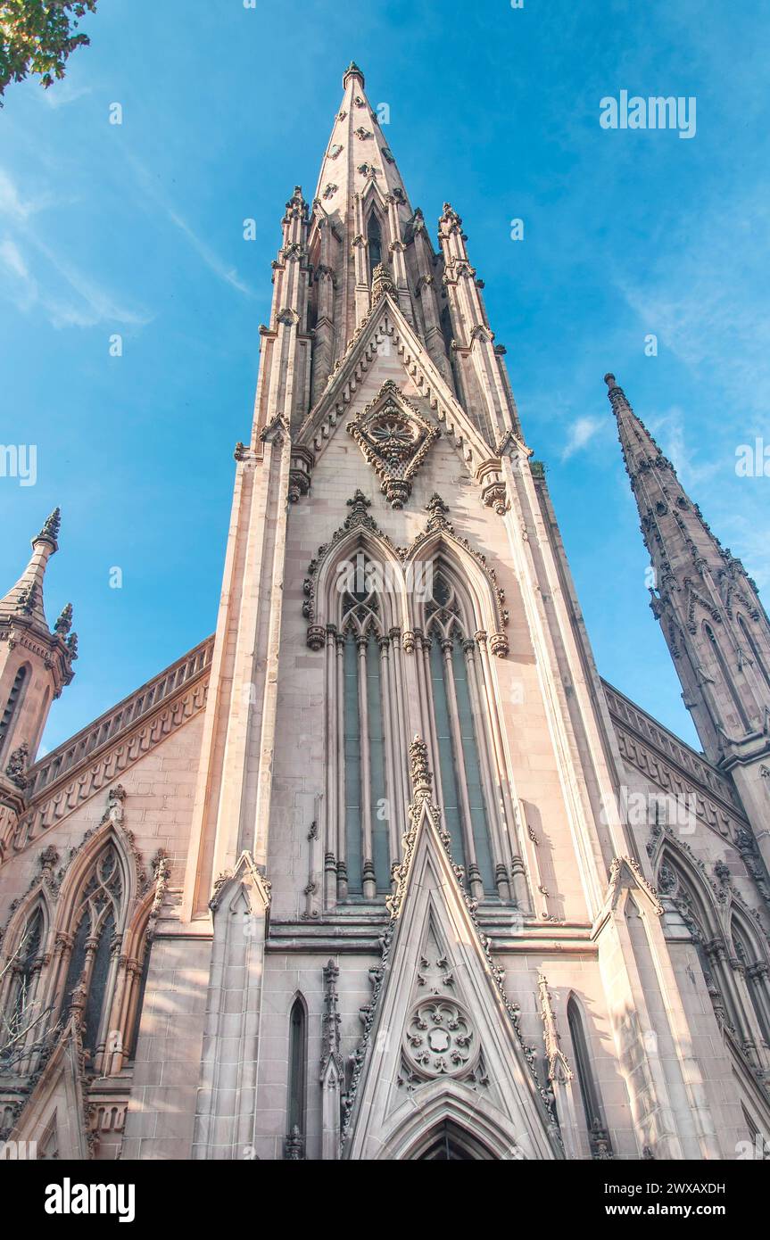 The historic gothic first and Franklin Presbyterian church in the mount ...