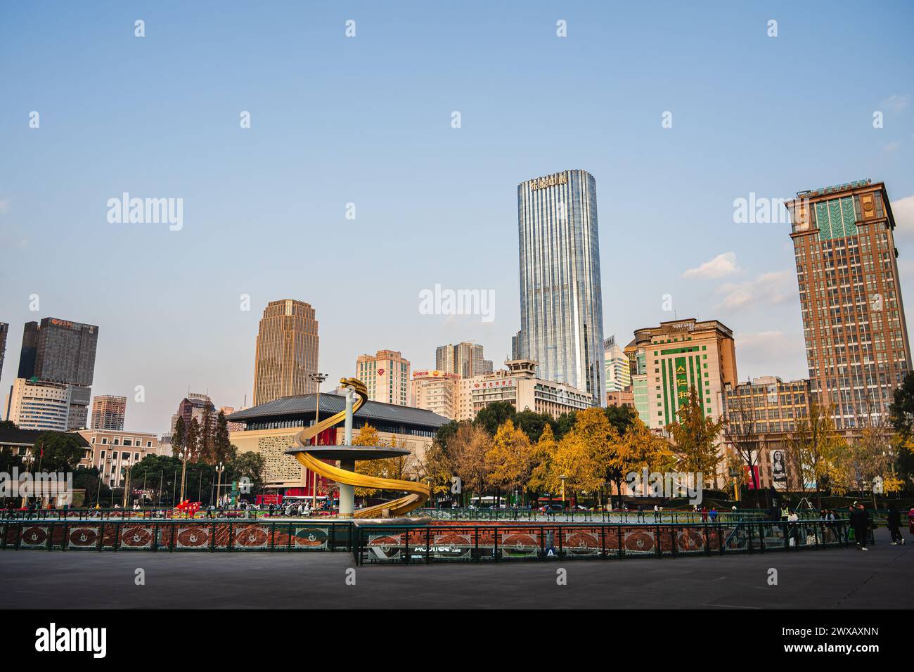 Sichuan chengdu tianfu square night view hi-res stock photography and ...