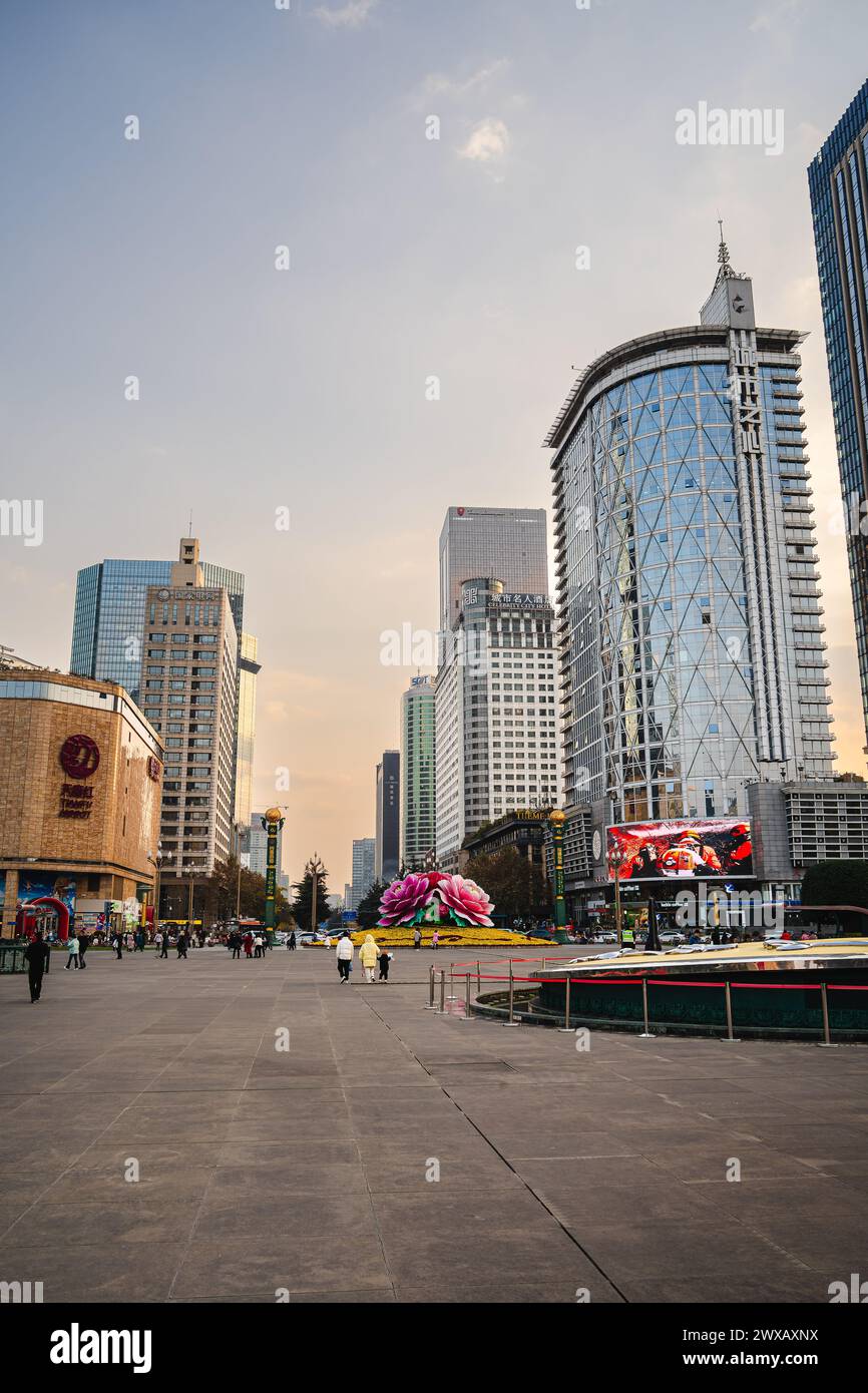 Chengdu Tianfu Square, China Stock Photo - Alamy