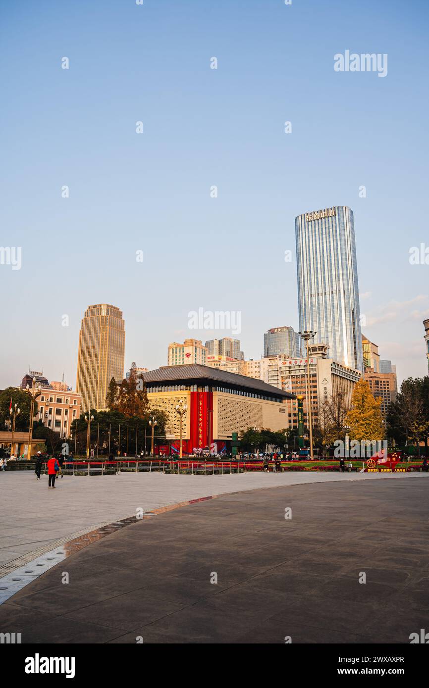Chengdu Tianfu Square, China Stock Photo - Alamy
