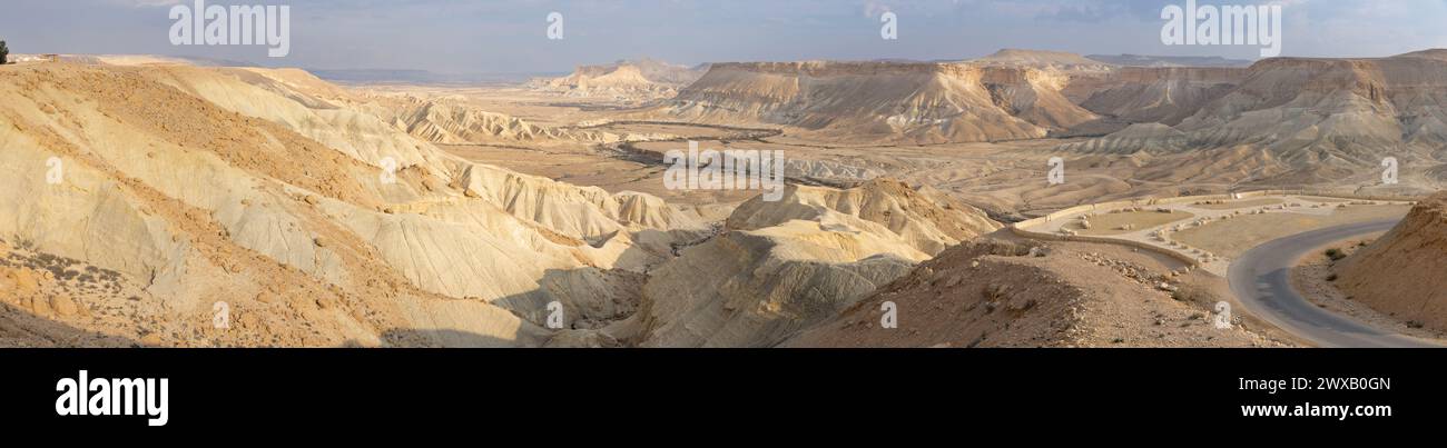 Negev desert, View From Sde Boker Kibbutz, Israel - Panoramic Shot ...