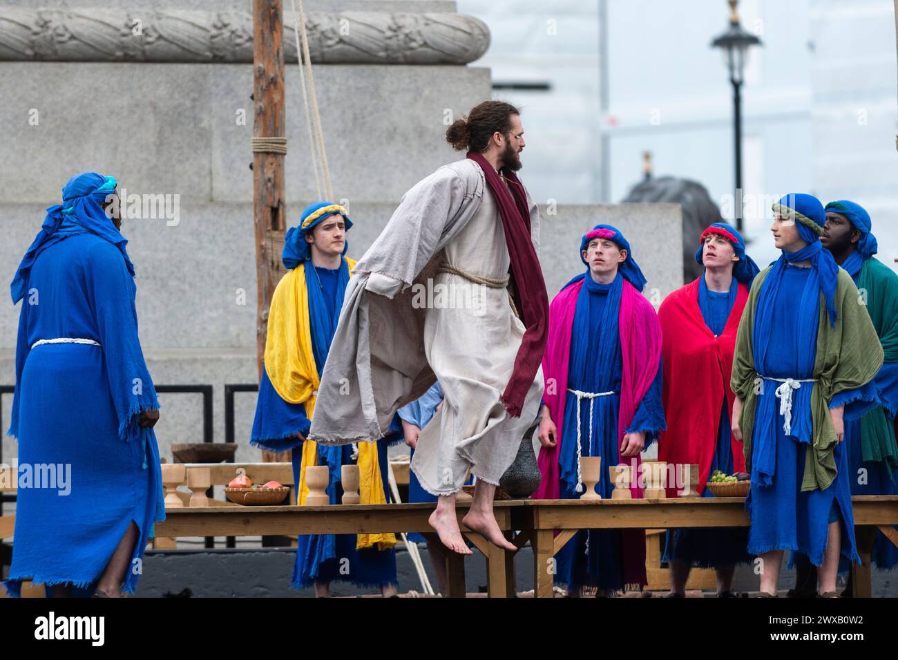 Actor plays jesus christ crucified hi-res stock photography and images ...