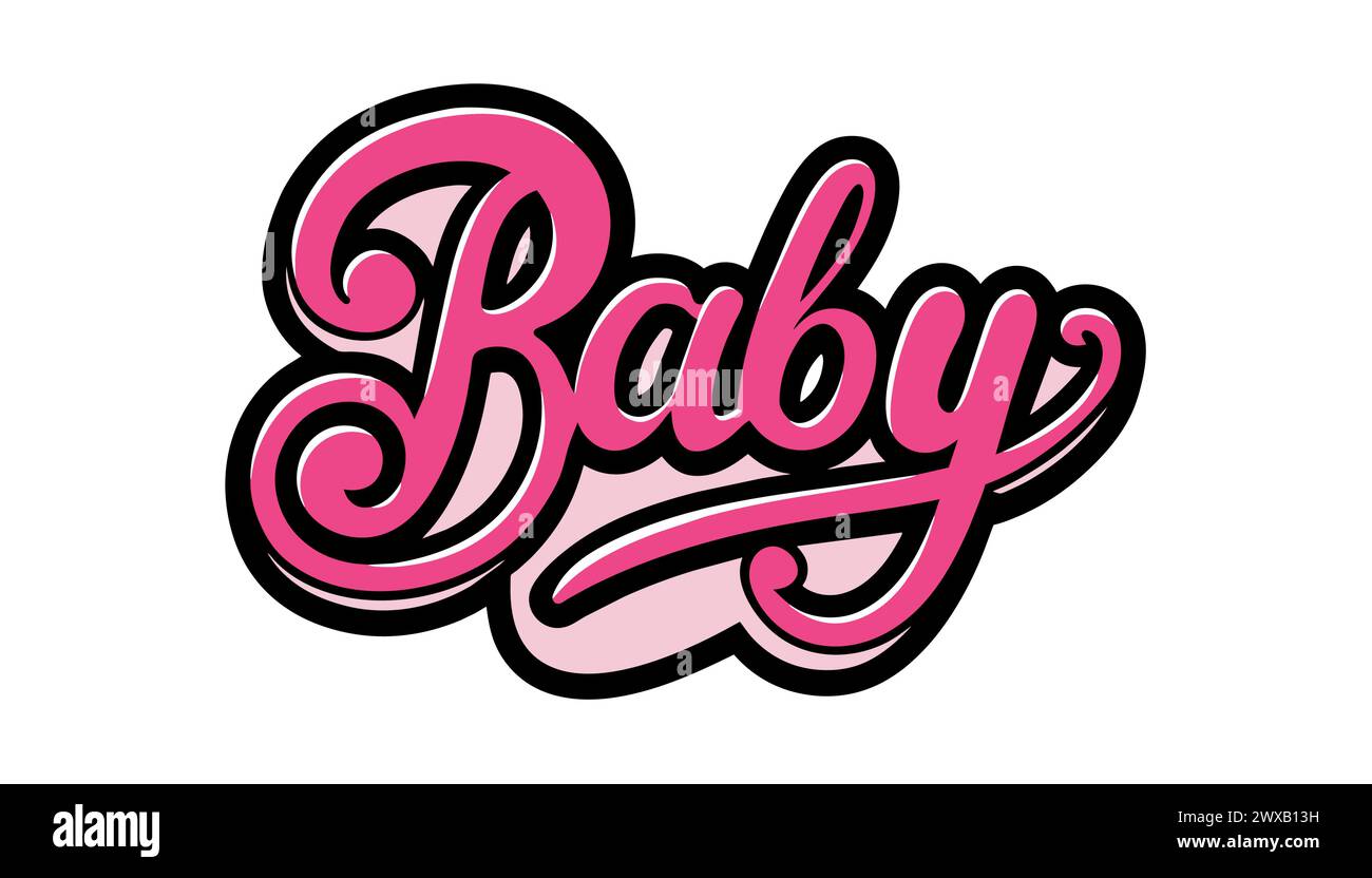 Baby child writing on Stock Vector Images - Alamy