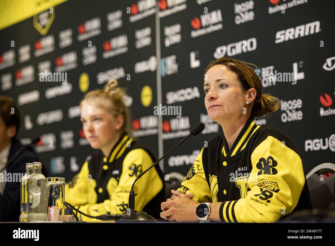 Gent, Belgium. 29th Mar, 2024. Dutch Fem Van Empel of Team Visma-Lease ...