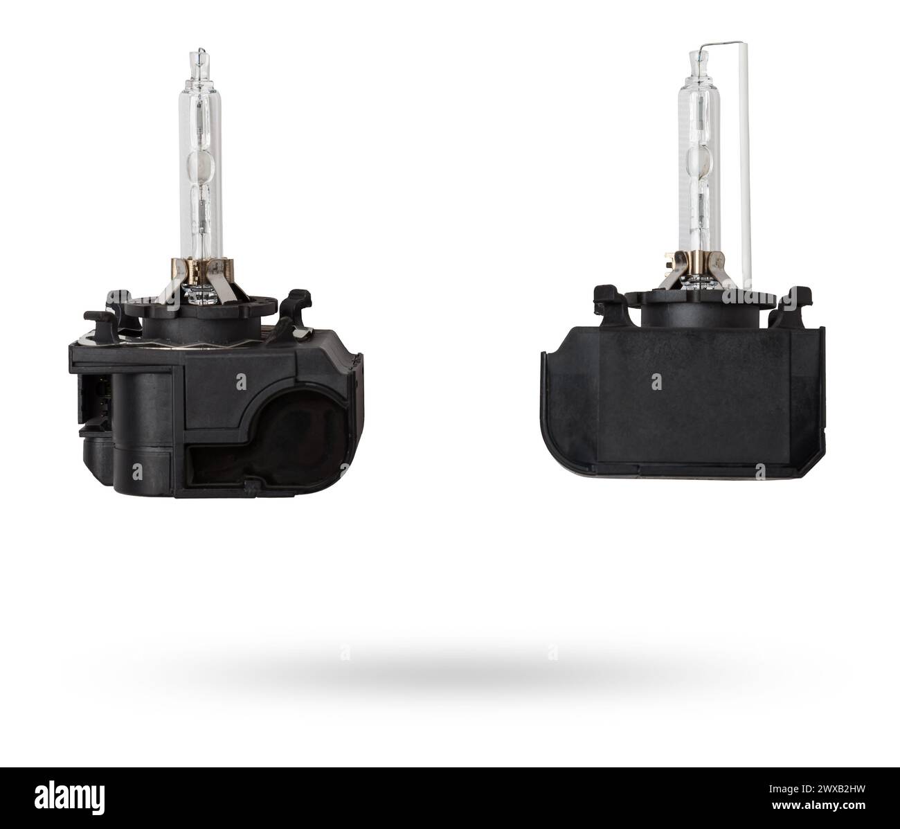 Xenon is a new lamp for automotive headlights on a white background ...