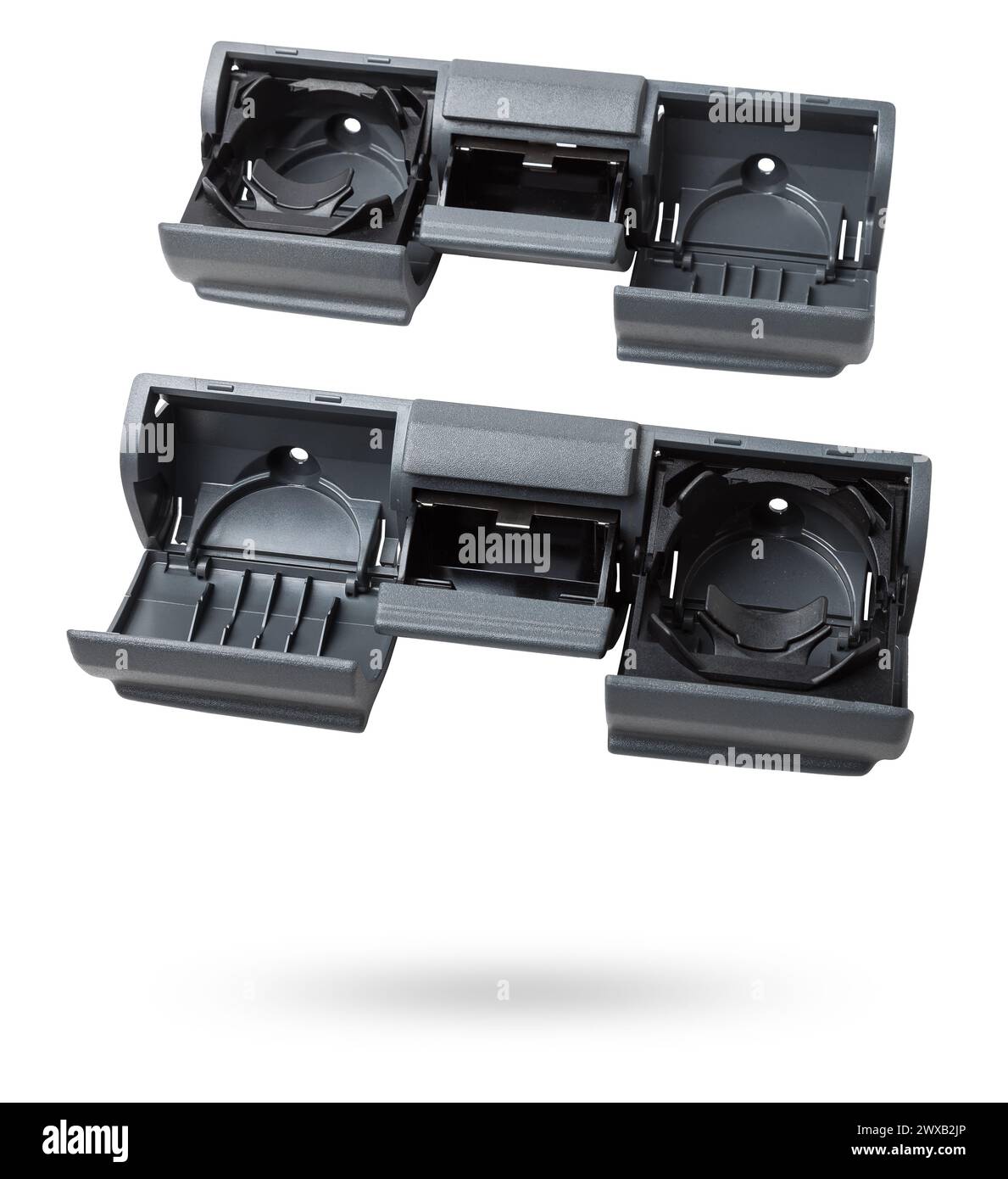 two cup holders for tea or coffee of car on white isolated background ...