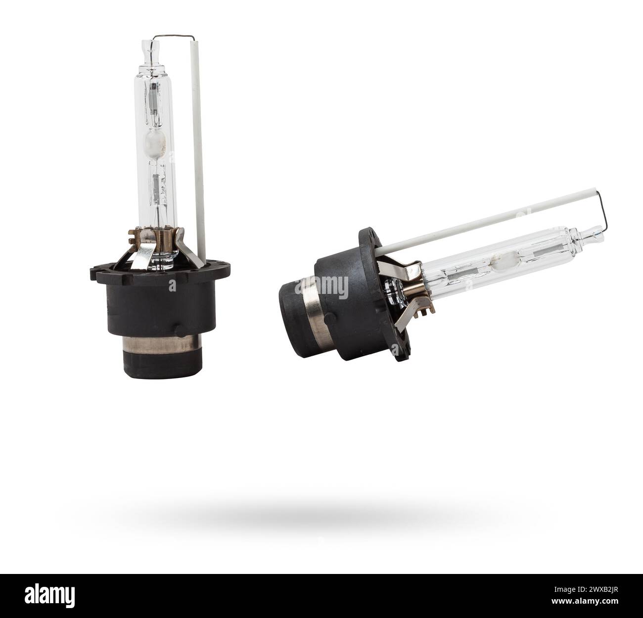 Xenon is a new lamp for automotive headlights on a white background ...