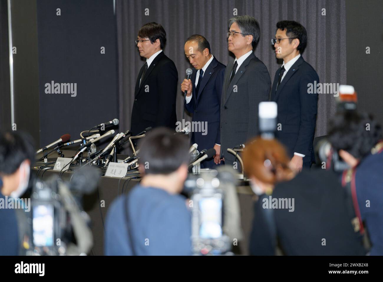 Osaka, Japan. 29th Mar, 2024. President of Kobayashi Pharmaceutical ...