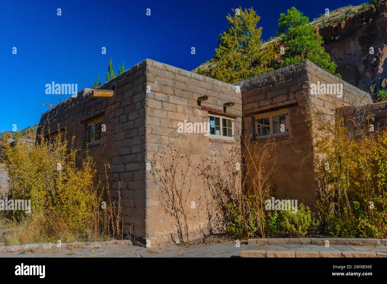 Part of headquarters complex constructed by the CCC in the Pueblo ...