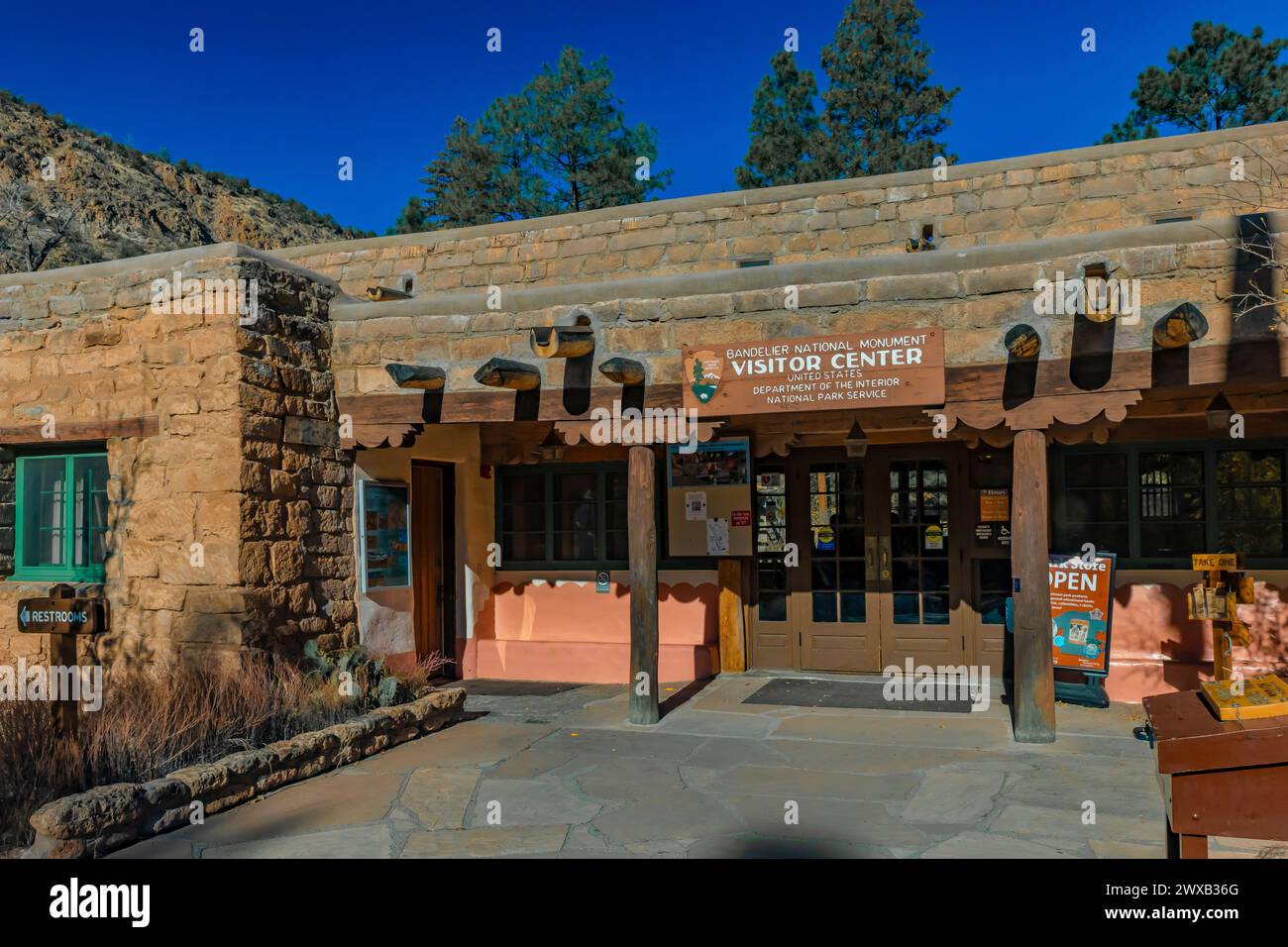 Visitor Center in headquarters complex constructed by the CCC in the ...