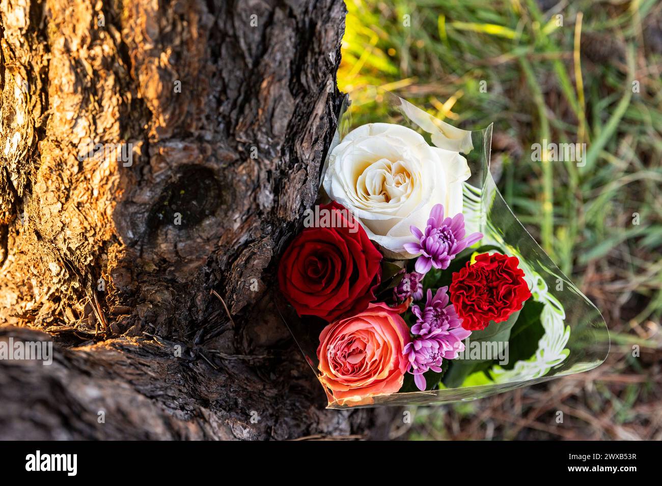 Dundalk, United States. 29th Mar, 2024. A makeshift memorial for ...