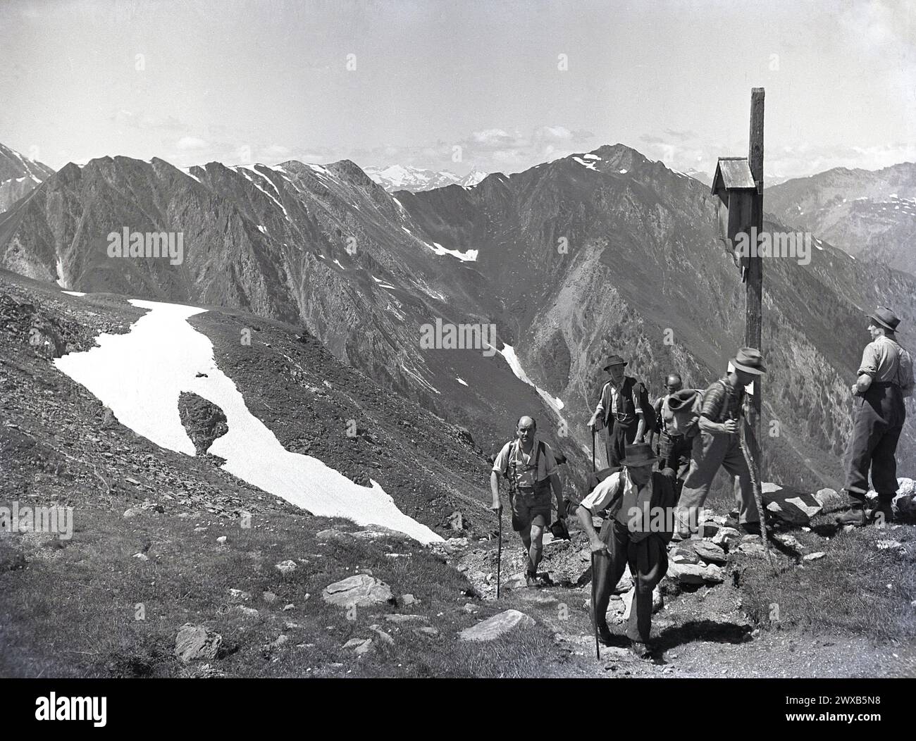 1950s historical swiss mountain hi-res stock photography and images - Alamy
