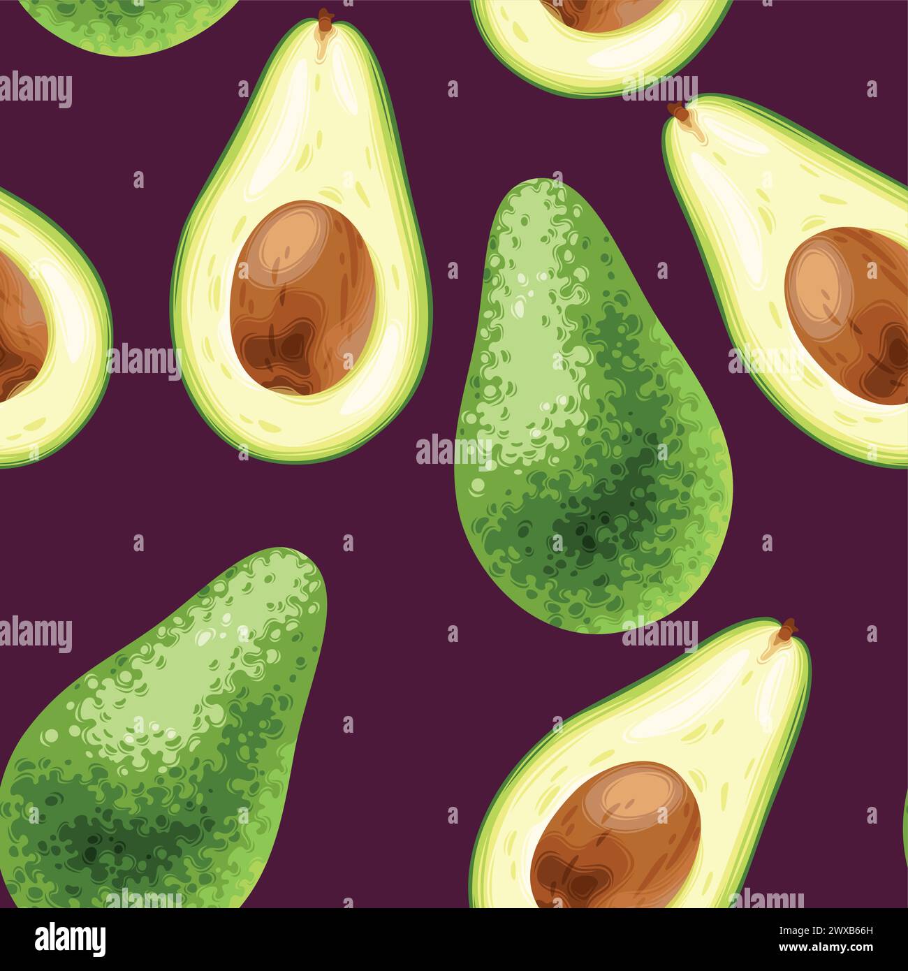Vector seamless background with avocado Stock Vector Image & Art - Alamy