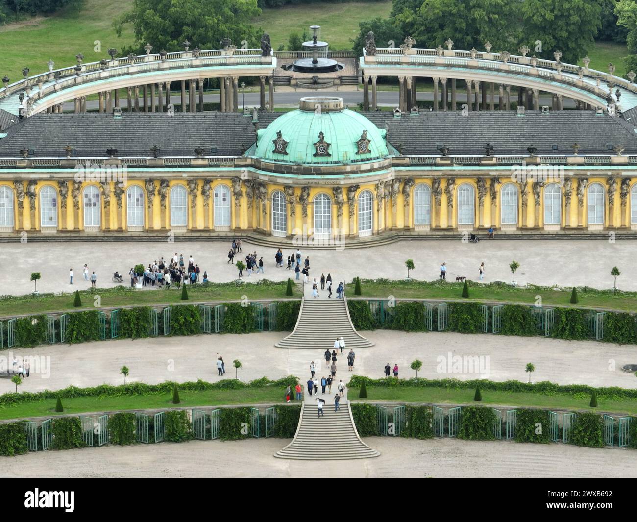 Sanssouci Palace, the former summer palace of Frederick the Great, King ...