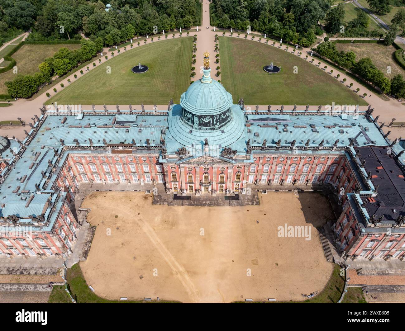 New Palace of Sanssouci Palace, the former summer palace of Frederick ...