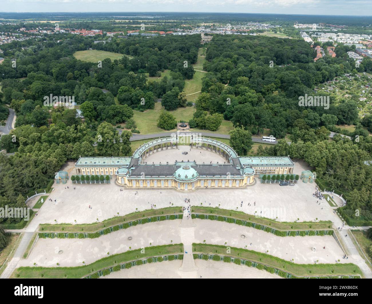 Sanssouci Palace, the former summer palace of Frederick the Great, King ...