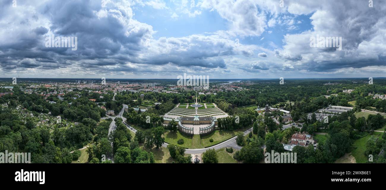 Sanssouci Palace, the former summer palace of Frederick the Great, King ...