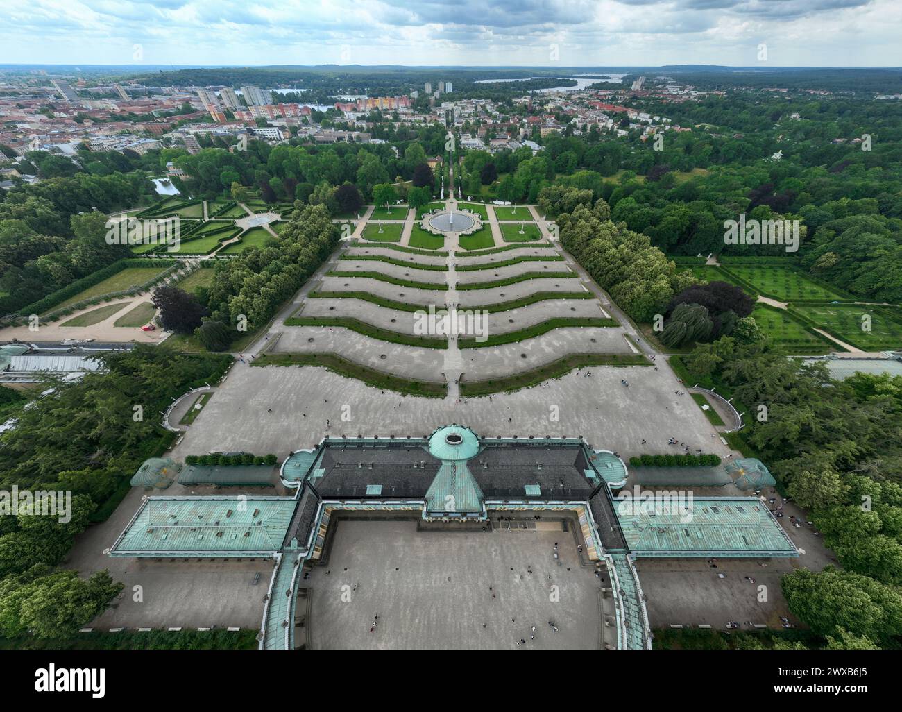 Sanssouci Palace, the former summer palace of Frederick the Great, King ...