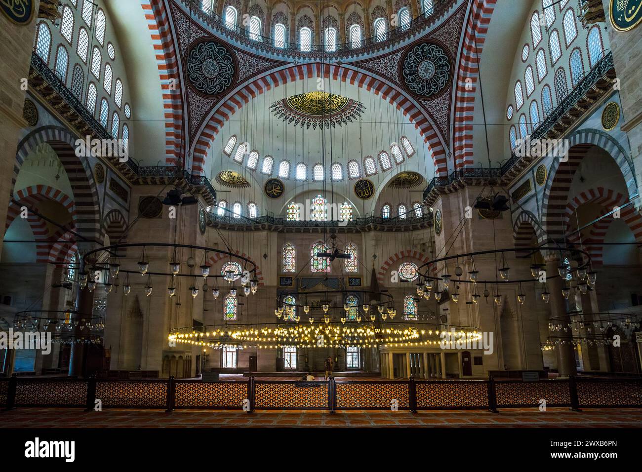 ISTANBUL, TURKEY - SEPTEMBER 14, 2017: This is the interior of the ...