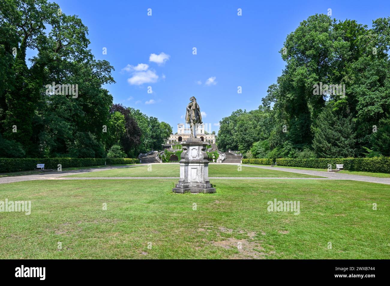 Sanssouci Palace, the former summer palace of Frederick the Great, King ...