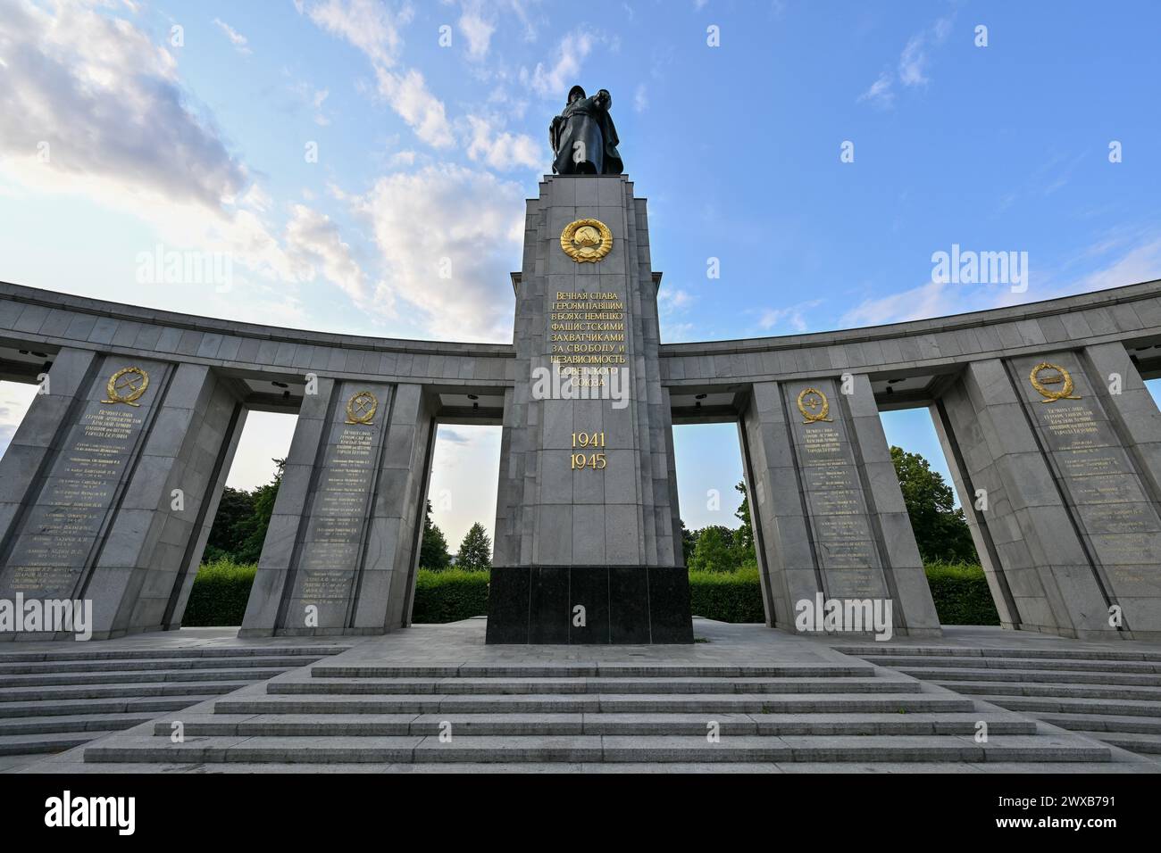 Soviet War Memorial in Berlin Tiergarten, Germany. Monument of Soviet ...