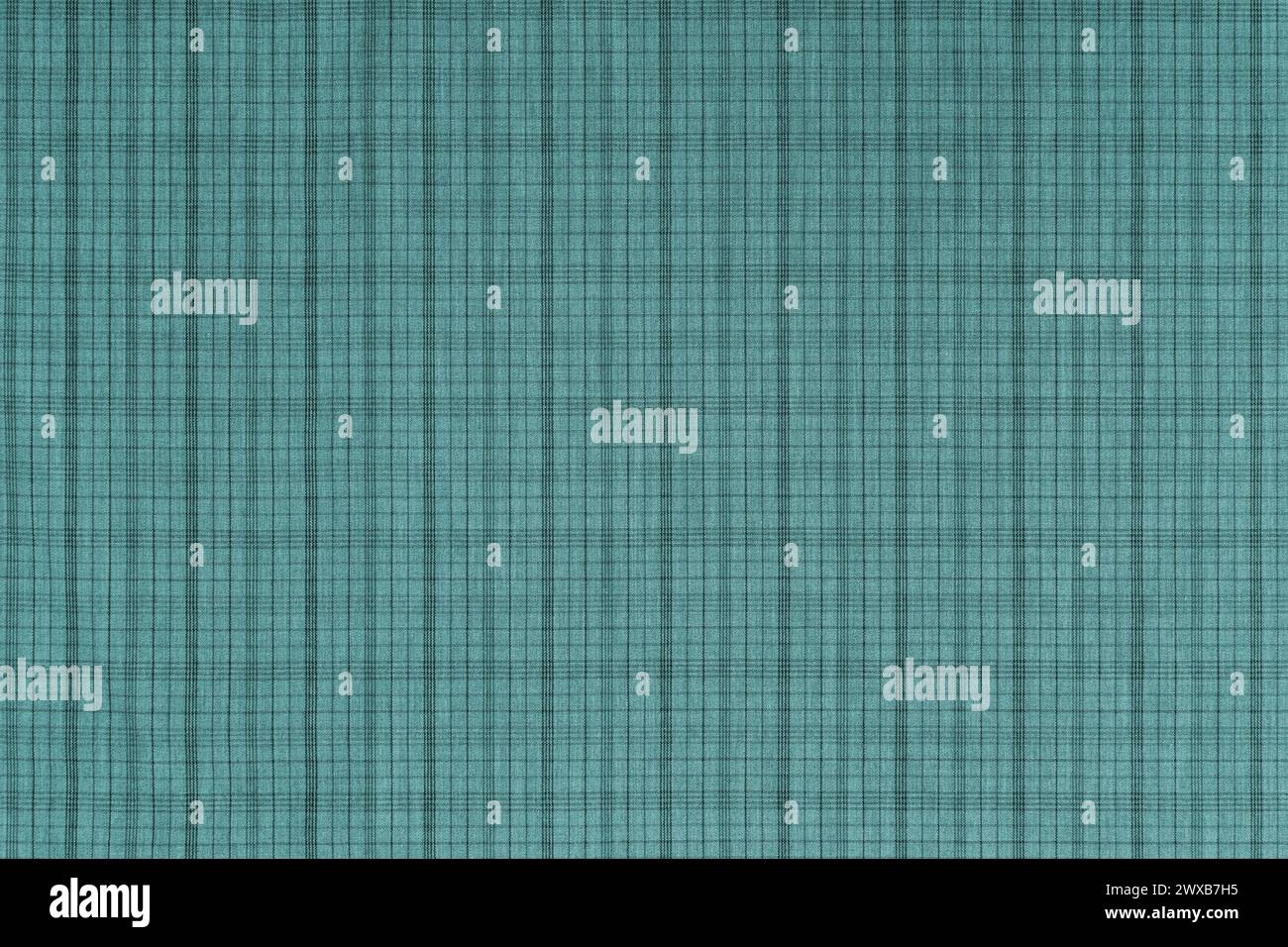 Turquoise checkered texture fabric, tartan pattern. Shirt fabric ...