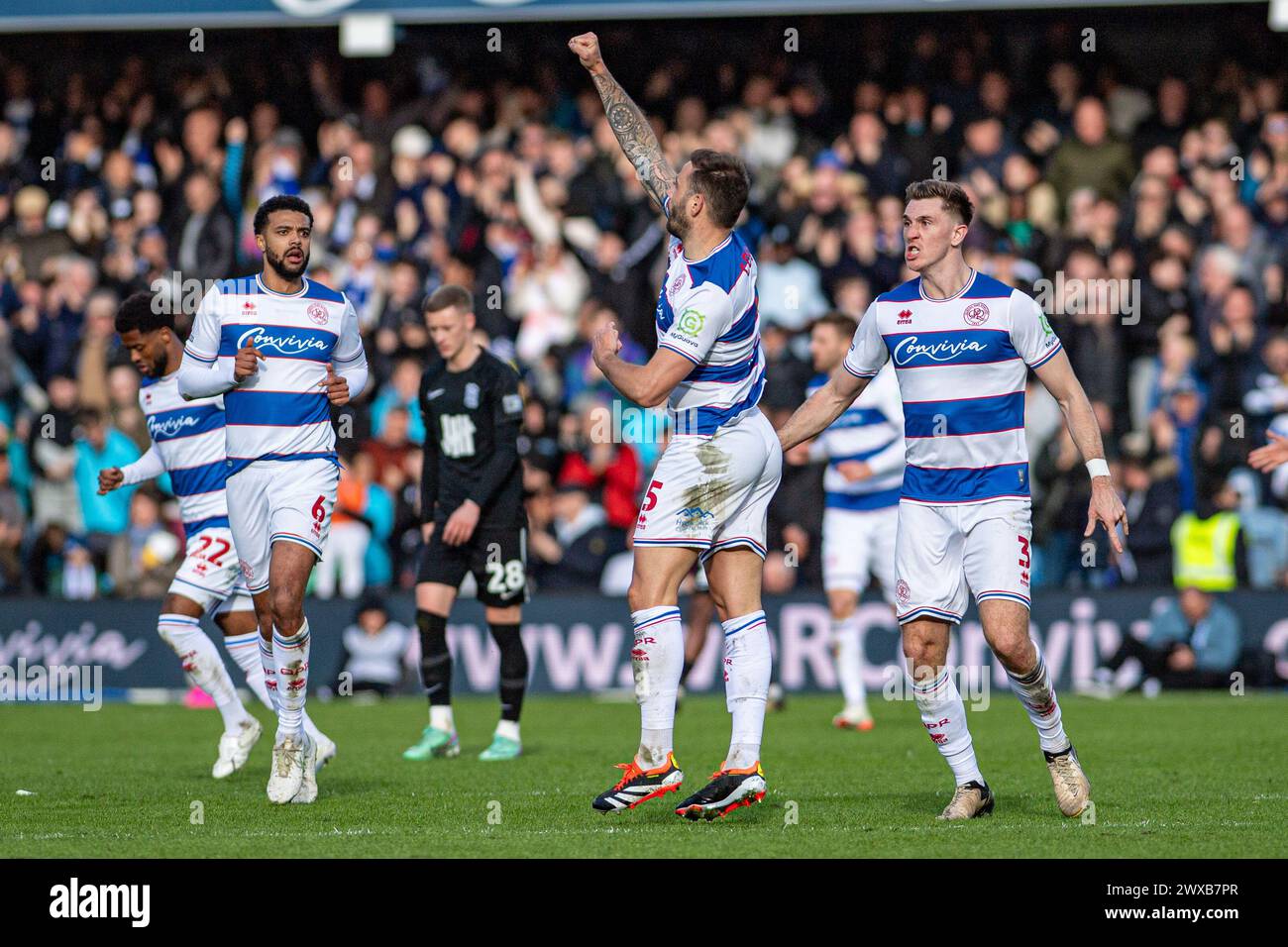 London, UK. 29th March 2024; Loftus Road Stadium, Shepherds Bush, West ...