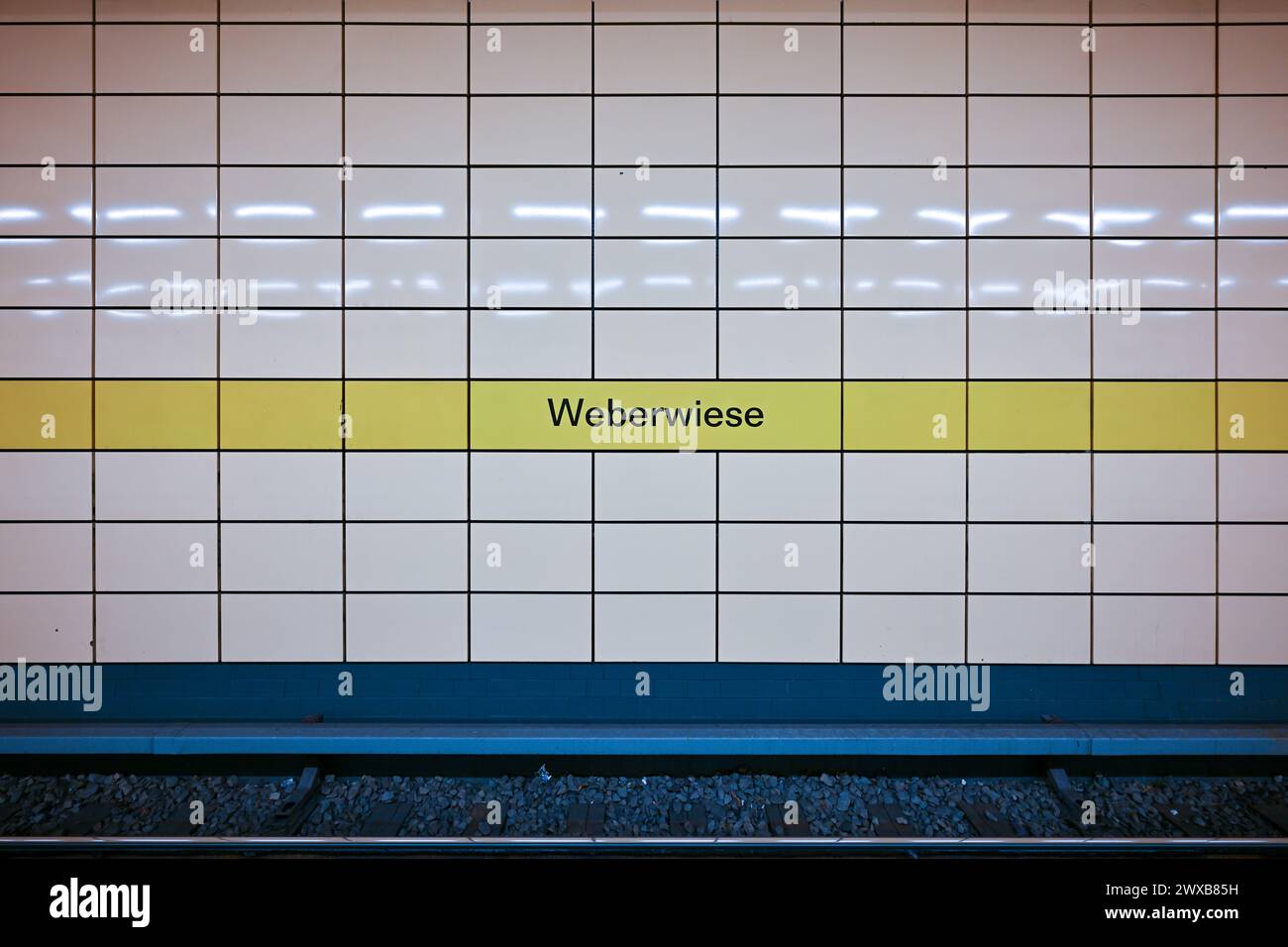 Berlin, Germany - Jul 3, 2023: The interior of the U-bahn metro station ...
