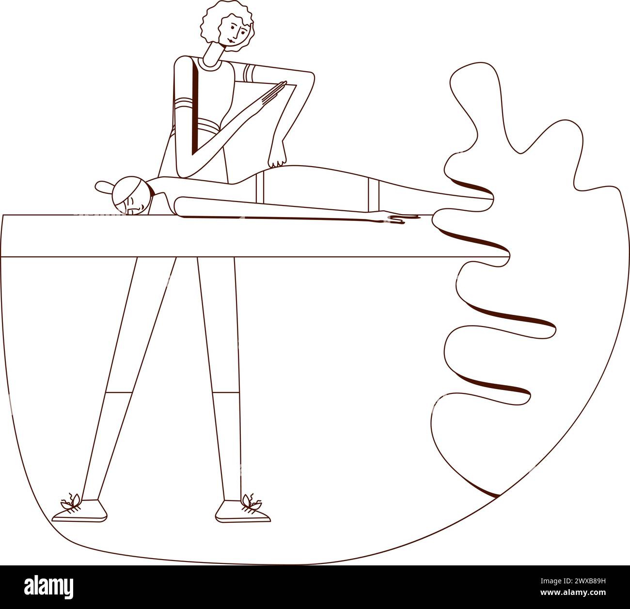 Deep tissue massage and treatment muscle pain by professional therapist ...