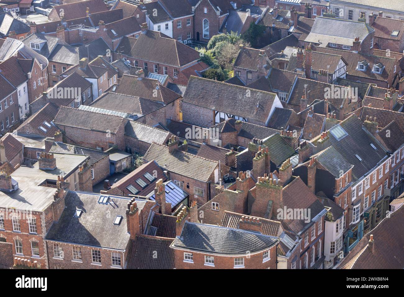 Aerial view houses in row hi-res stock photography and images - Alamy