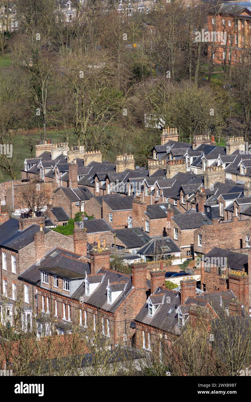 Aerial view of row housing hi-res stock photography and images - Alamy