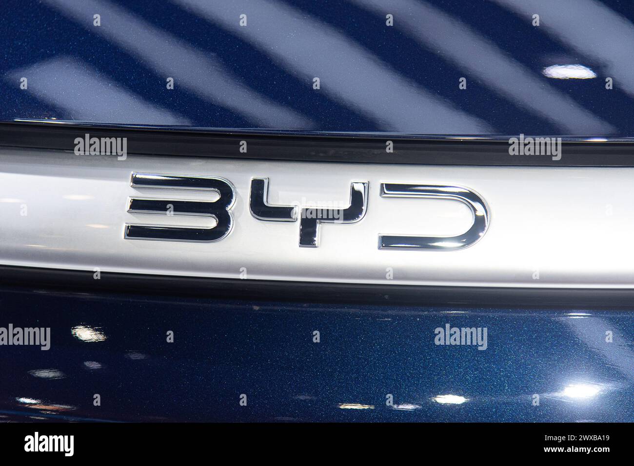 Bangkok, Thailand. 29th Mar, 2024. A logo of Chinese vehicle ...