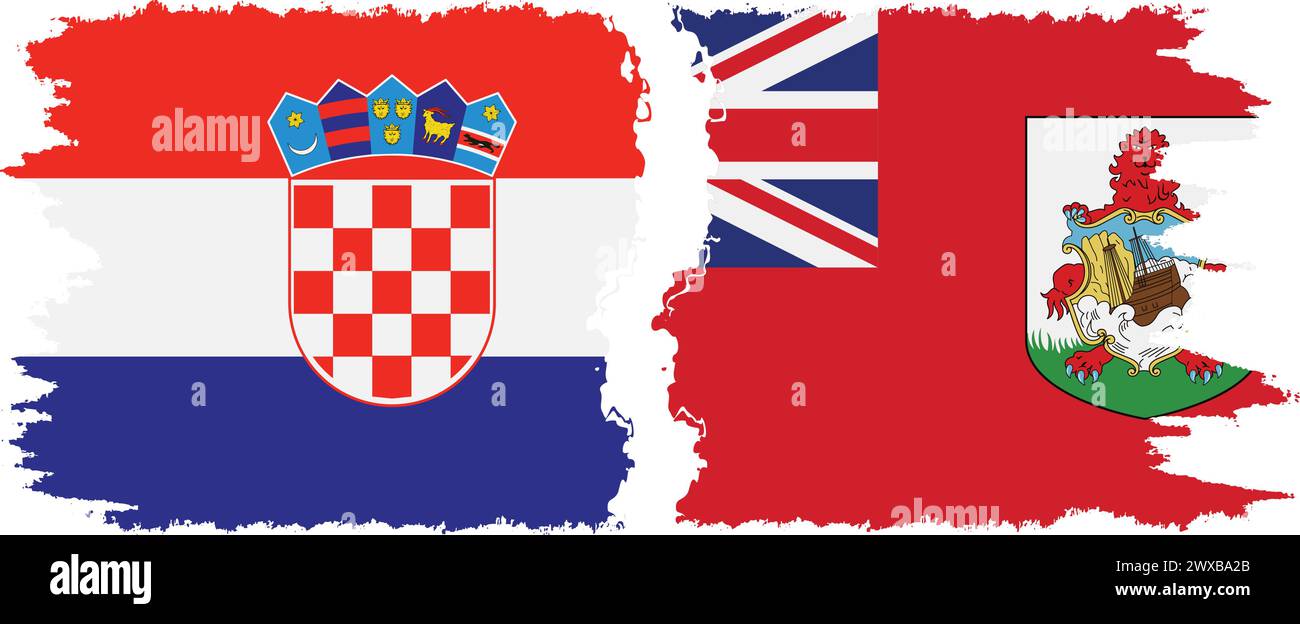 Croatia bermuda flag hi-res stock photography and images - Alamy