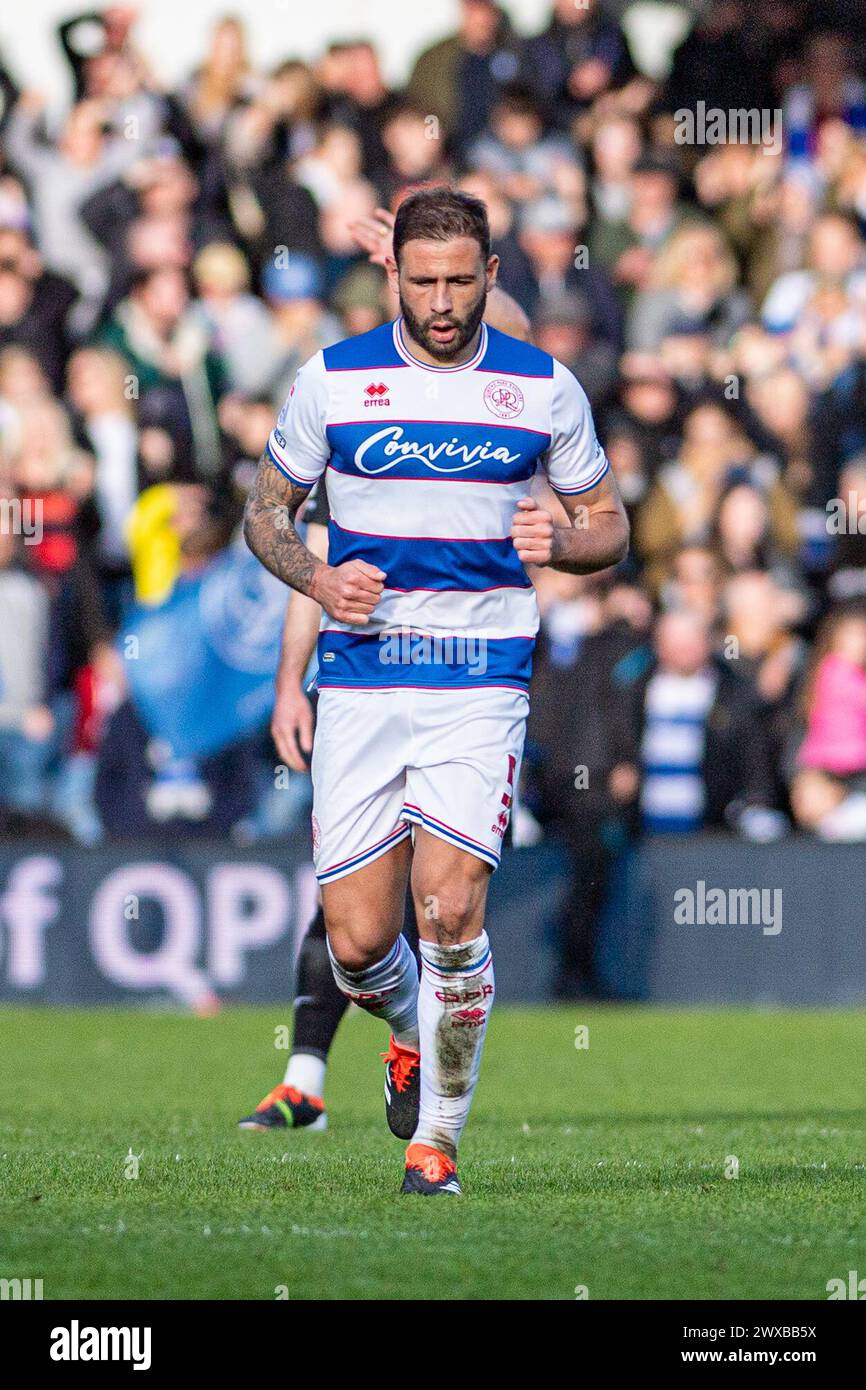 29th March 2024; Loftus Road Stadium, Shepherds Bush, West London ...