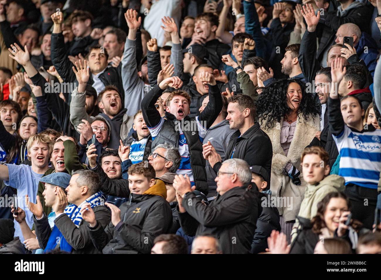 Qpr fans loftus road stadium hi-res stock photography and images - Alamy