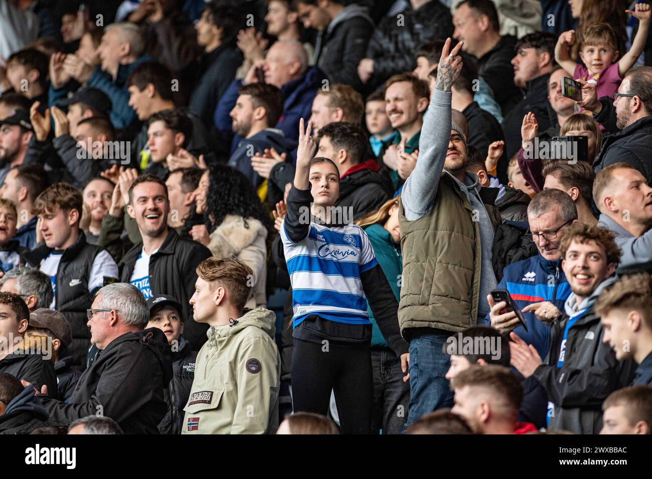 Qpr fans loftus road stadium hi-res stock photography and images - Alamy