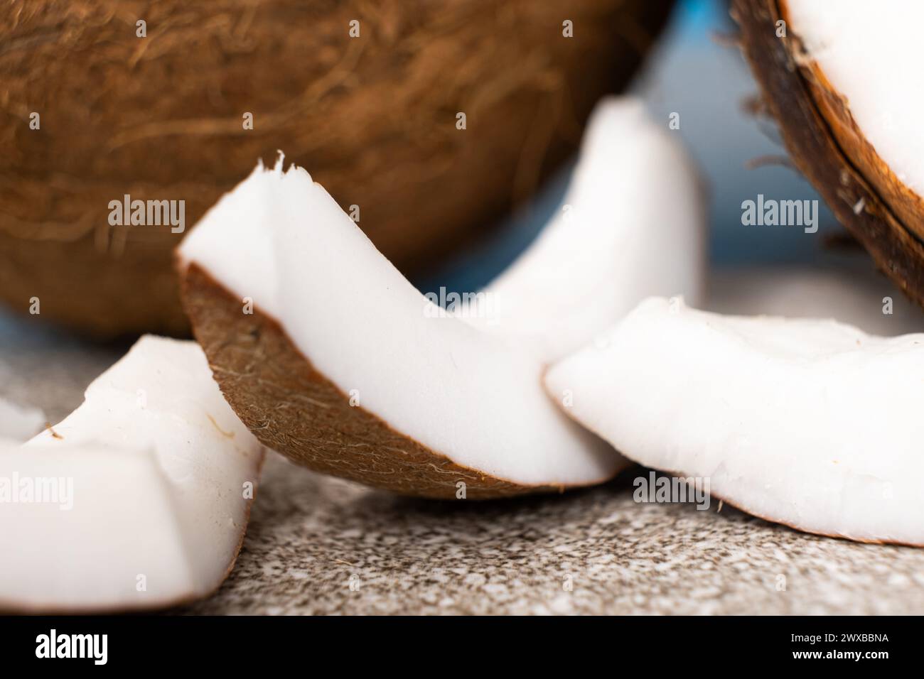 Coconut segments hi-res stock photography and images - Alamy