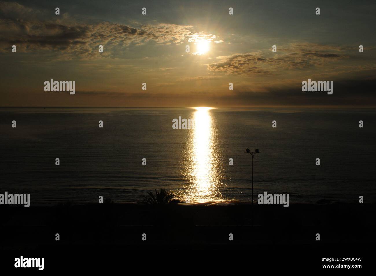 Sunrise On The Beach Of Cala Millor Mallorca On A Wonderful Sunny ...