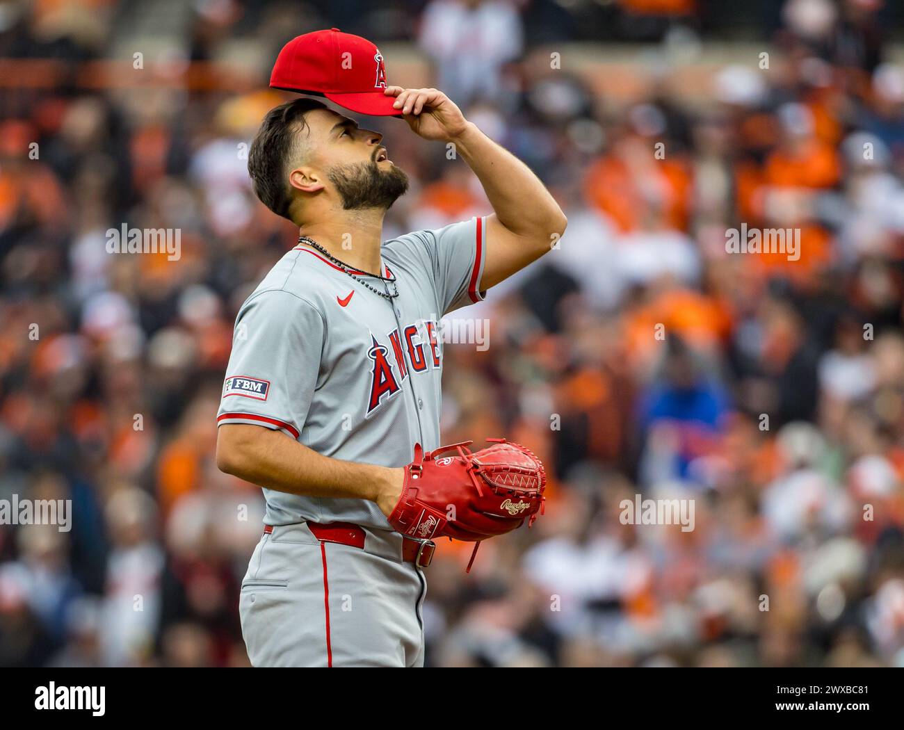 Baltimore, Maryland, USA. 28th Mar, 2024. Los Angeles Angels starting ...
