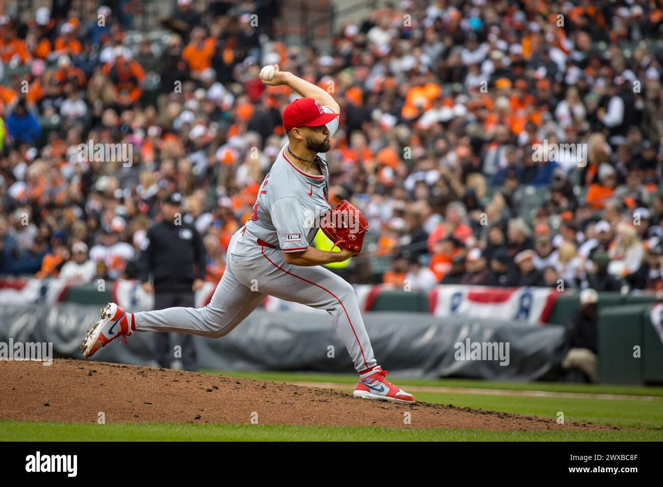 Baltimore, Maryland, USA. 28th Mar, 2024. Los Angeles Angels starting ...