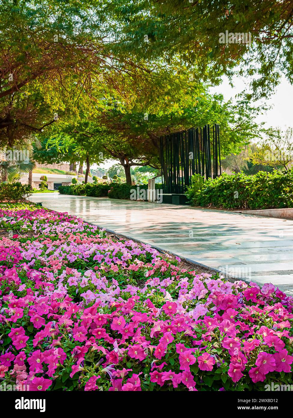 floral decorations in an urban park in Kuwait City Stock Photo - Alamy