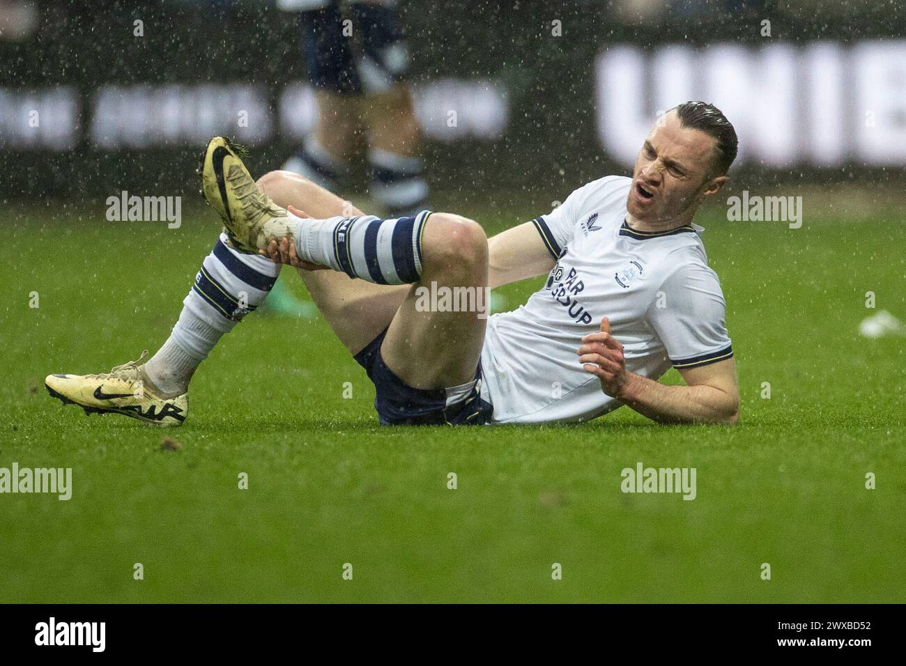 Will Keane #7 of Preston North End during the Sky Bet Championship ...